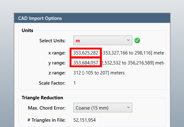 Geometries with Large or UTM Coordinates