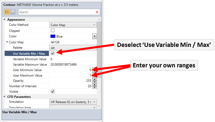 ‎User Defined Max and Min Values