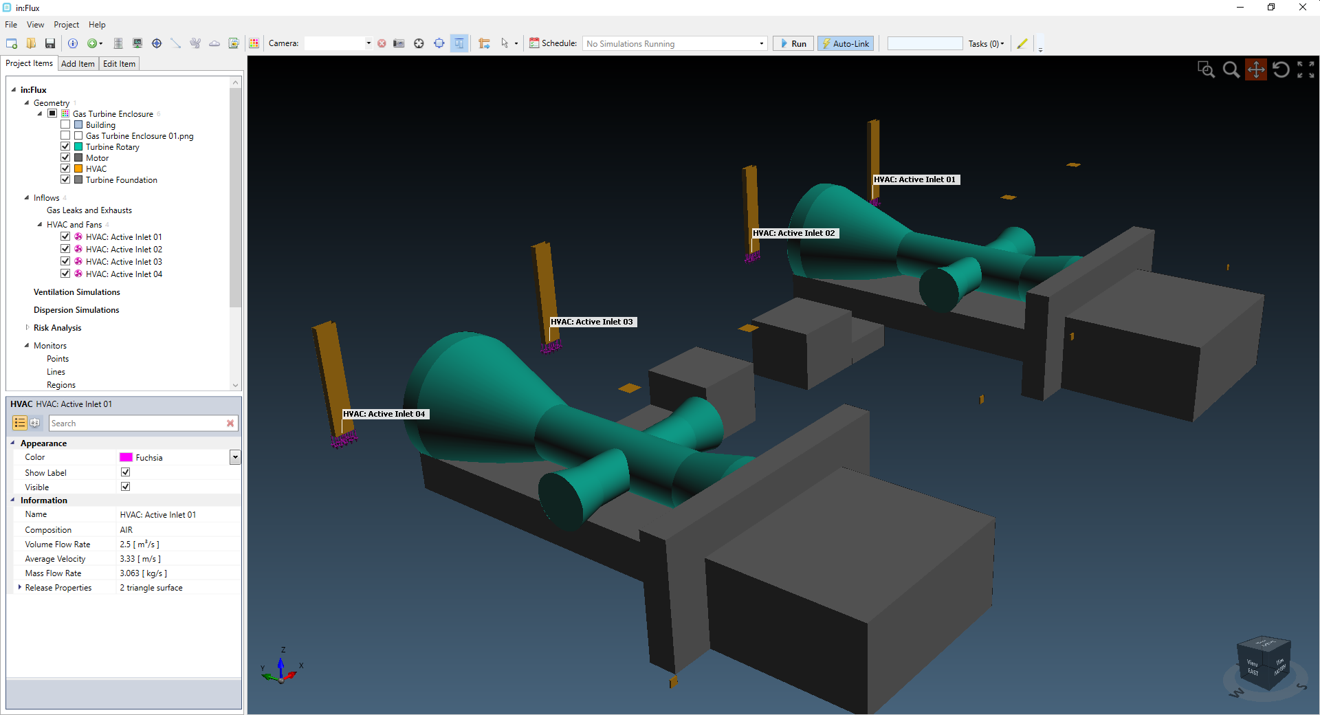 inFlux Internal Ventilation HVAC Inlet Definition